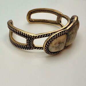 Studio Barse | Jewelry | Studio Barse Tan Natural Stone Golden Bronze ...